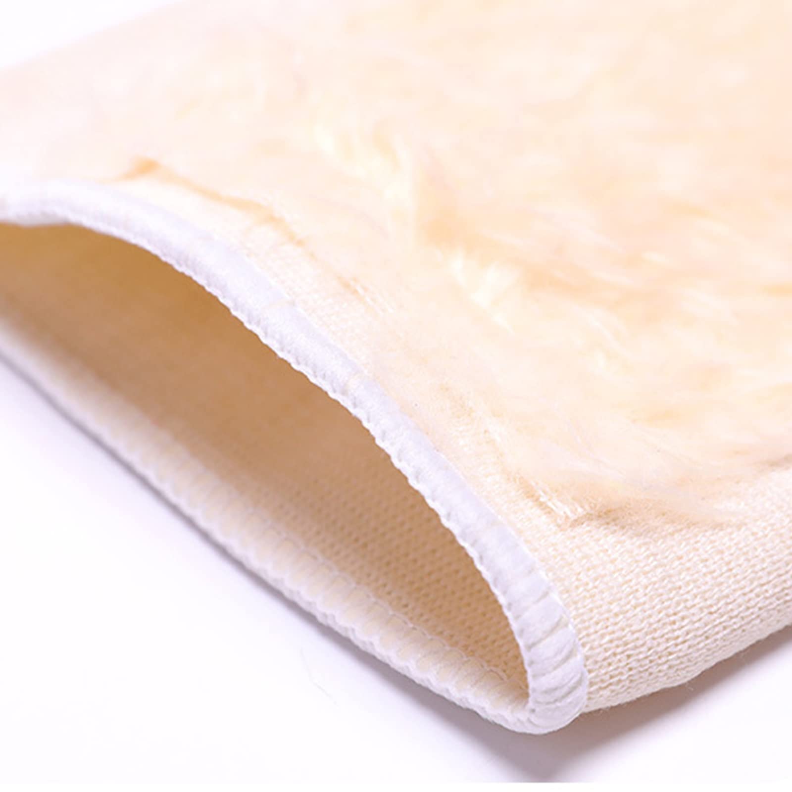 LJYLJH 2 Pair Winter Warm Knee Pads - Thicken Knee Sleeve Protective for Women Old Men Kneepad Support for Arthritis Joint Pain Relief Injury,Beige
