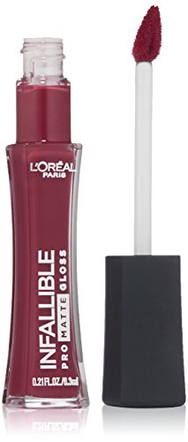 L'OrƩal Paris Infallible Lip Pro Matte Gloss, Forbidden Kiss, 0.21 fl. oz.