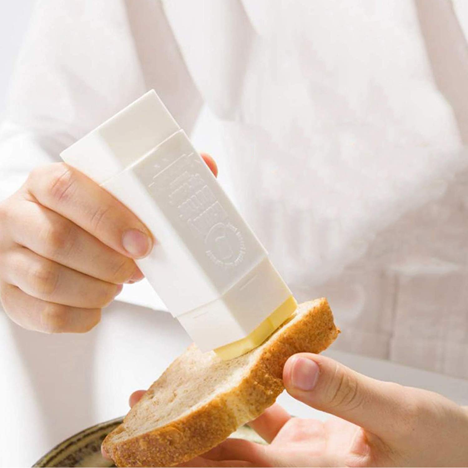 Lantsang Butter Stick Holder, Butter Spreader dispenser with cover, Standard Butter Dish Keeper container for Corn Pancakes Waffles Bagels Toast, Dishwasher Safe