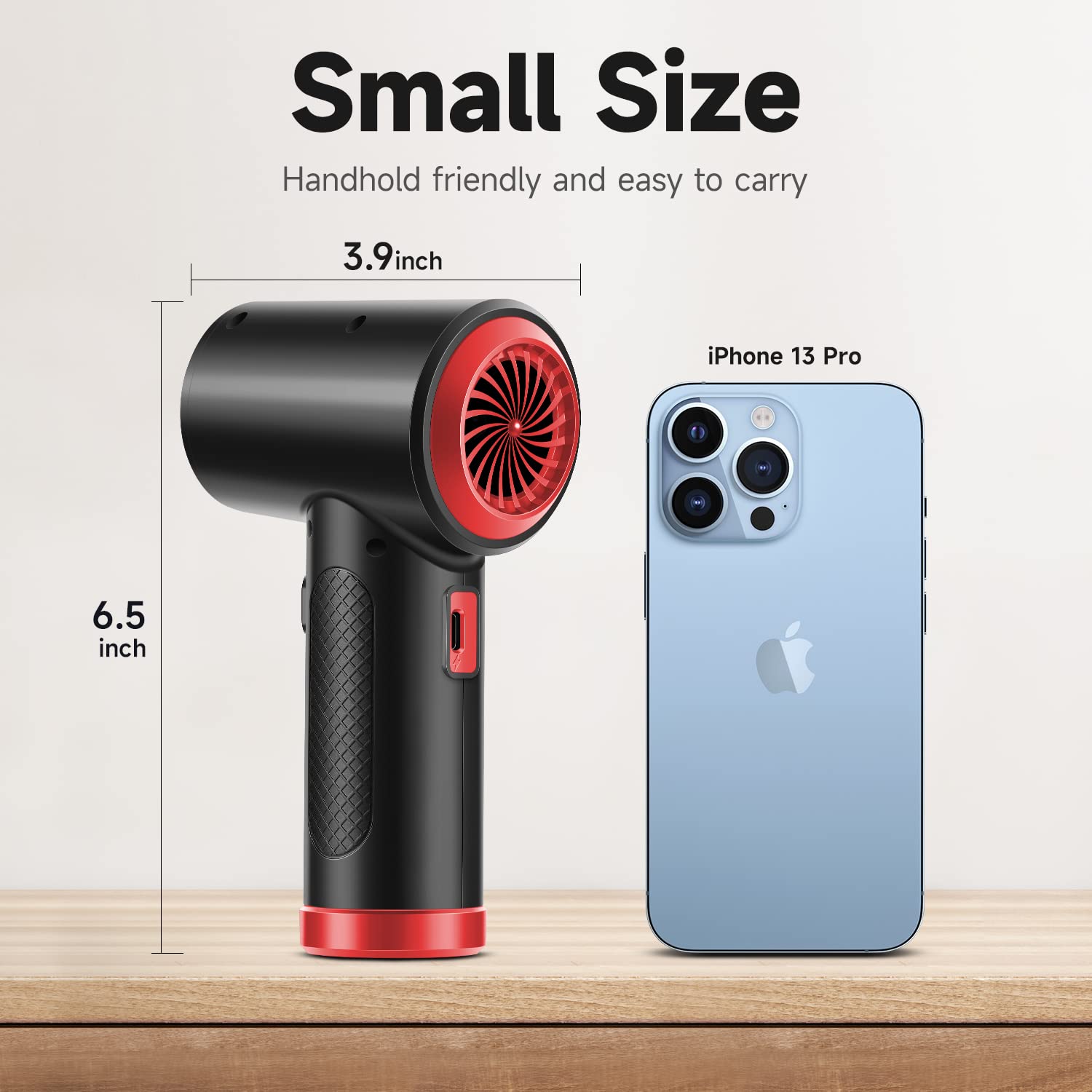 OTAO Electric Cordless Compressed Air Duster -51000RPM,3 Speed, Fast-USB Charging Keyboard Cleaner with LED Light for Dust Off/Cleaning Computer Electronics, Replace Air Can/Pump