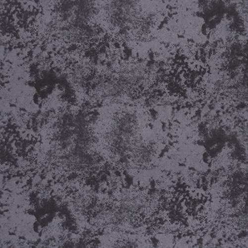 Mook Fabrics Flannel Snuggy PRT Marble, Dk Grey