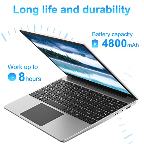 jumper Laptop with 12GB LPDDR4 256GB SSD, Intel Quad Core Celeron CPU, Laptops Computer, 14” 1080P FHD Screen, Lap Tops with Dual Speakers, HD Webcam, 256GB TF Card Expansion.