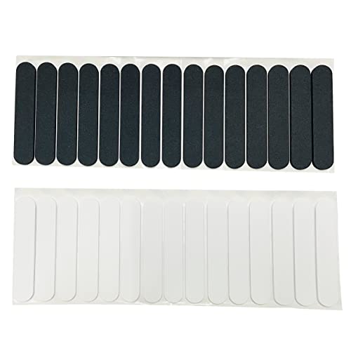 monochef 30pcs Hat Size Tape Hat Size Reducer Inserts Liner Foam Reducing Sizing Tape Sizer Self Adhesive for Hats Caps Make Smaller Sweatband Black White