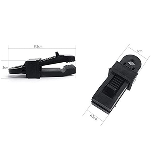 LMMDDP 20PCS Tent Canopy Clip Outdoor Wind Rope Clamps Awning Wind Rope Clips Camping Tent Accessories
