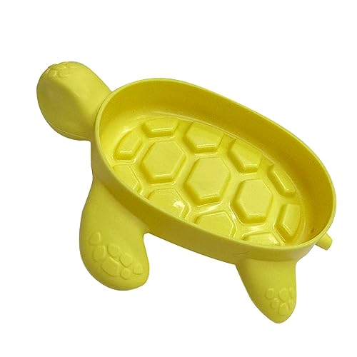 jerss Shape Box Drain Bathroom Dish Simple Holder Restroom Cartoon Sewer Drain Tray for Shaped Box Holder Dishes (Yellow)