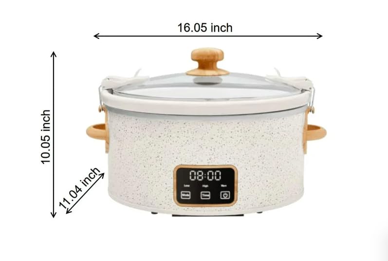 Pioneer Woman 6 QT Slow Cooker, Locking Lid, Removable Crock, Digital