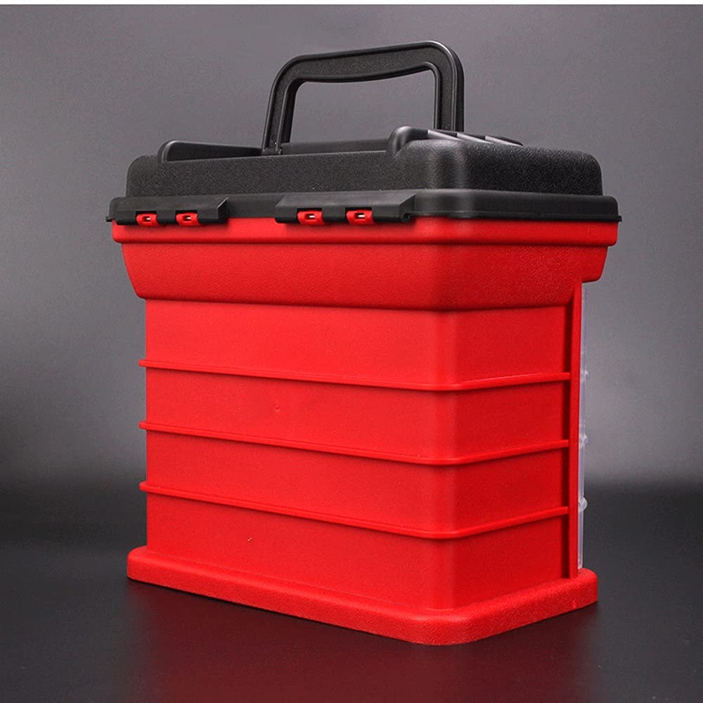 LMMDDP Multifunctional Fishing Box 4-layer Storage Box Storage Box Fishing Tool Box Fishing Collection Box