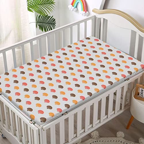 Seashells Themed Fitted Crib Sheet,Standard Crib Mattress Fitted Sheet Ultra Soft Material-Baby Sheet for Boys Girls,28β x52β,Multicolor