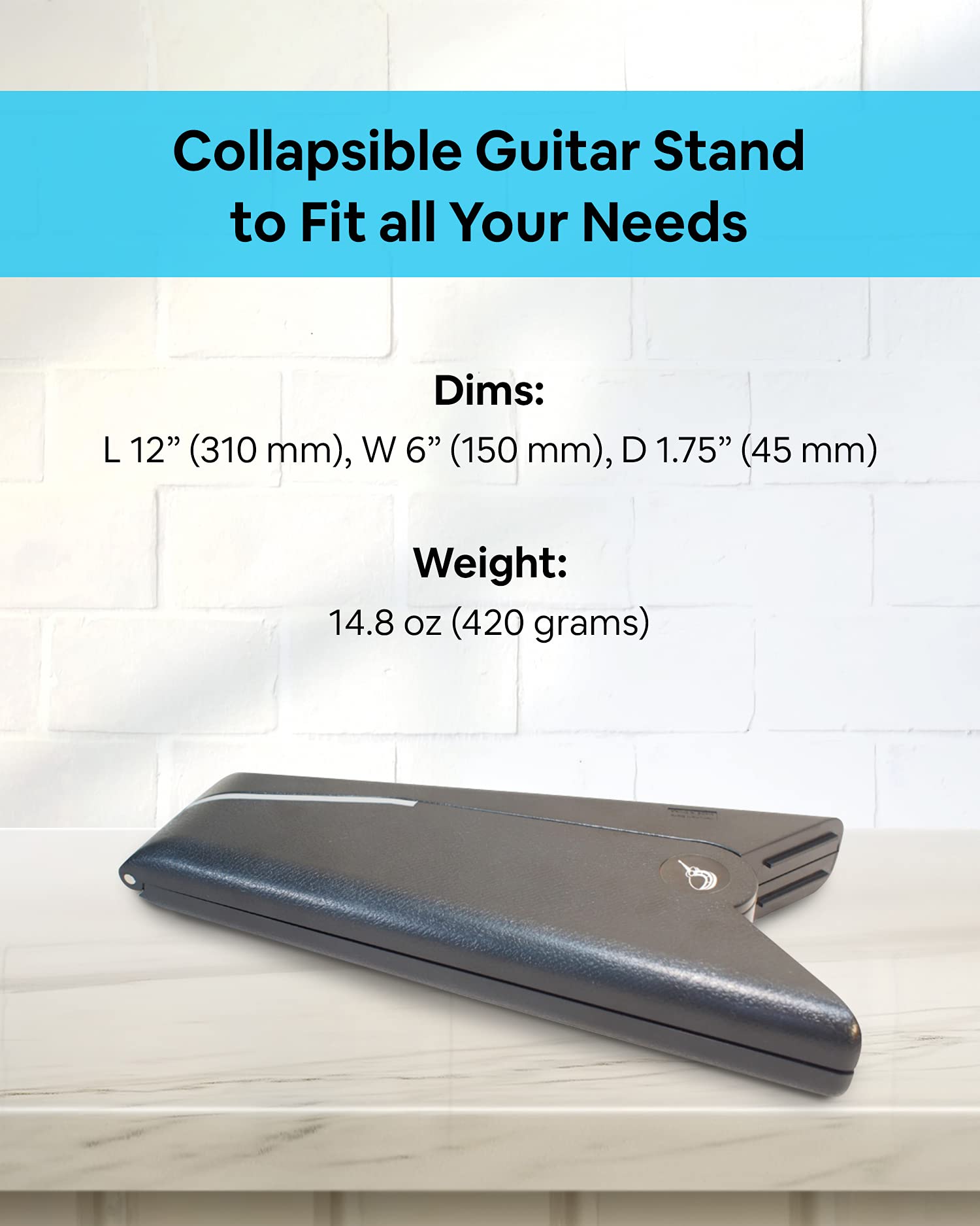 Journey Instruments Collapsible Guitar Stand β JTZJ002 Lightweight Stand for Guitars β Folding ABS Guitar Stand Fitting Any Size Guitars