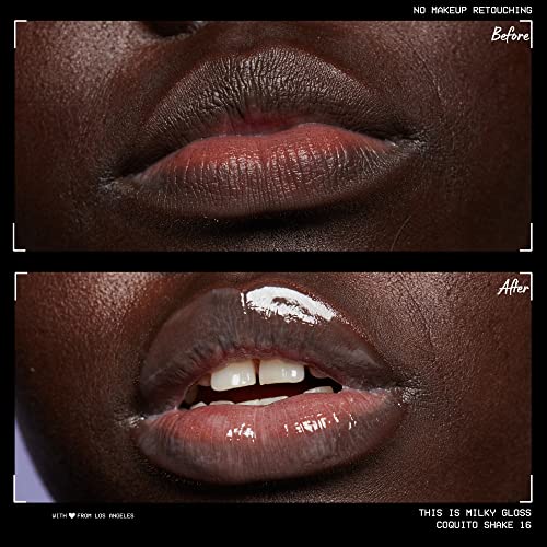 NYX PROFESSIONAL MAKEUP This Is Milky Gloss, Lip Gloss with 12 Hour Hydration, Vegan - Coquito Shake (Milky Clear)