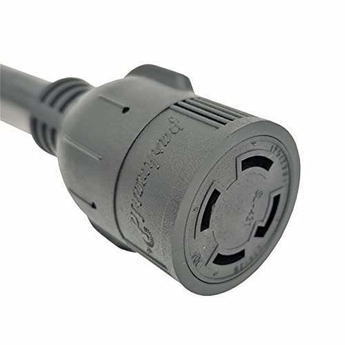 Parkworld 885262 Generator Adapter Cord 4-Prong Locking 20 AMP L14-20 Plug to 30 AMP Locking L14-30 Receptacle, 1FT
