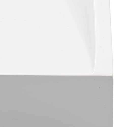 Wash Basin 19.7"x15"x5.1" Mineral Cast/Marble Cast White,Mineral Cast Vessel Sink: Chic and Timeless for Bathrooms and More Bath Fixtures,Bathroom Sinks