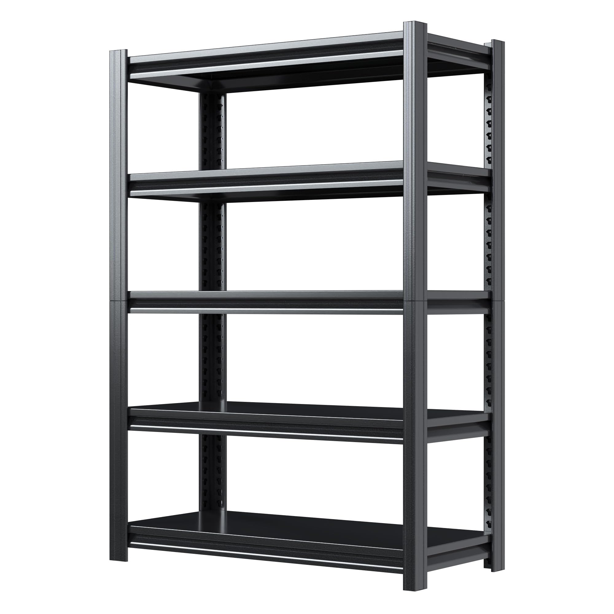 SUXXAN Garage Shelving, 31" Garage Storage Shelves Heavy Duty, 3 Tier Adjustable Height Metal Shelving Unit for Garage Basement, Industrial Shelving Utility Shelf, Black,Assembly is Required