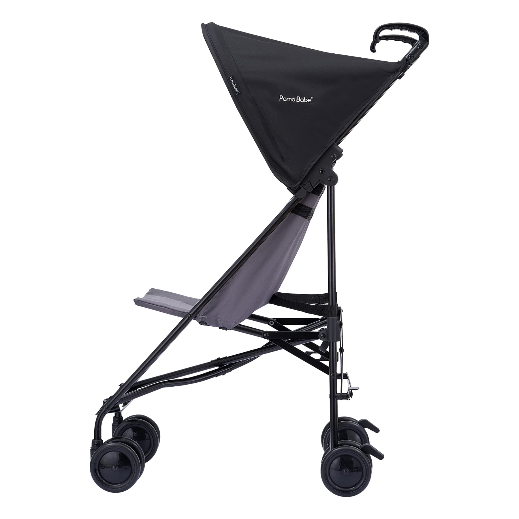 Pamo Babe Baby Umbrella Stroller, Lightweight Stroller, Compact Foldable Travel Strollers for Babies and Toddlers up to 33 lbs(Black)