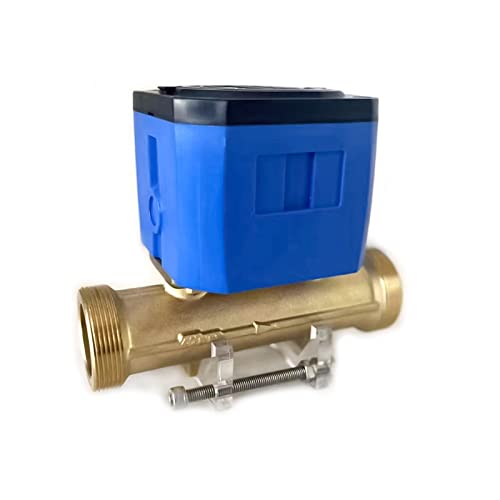 Ultrasonic Flow Meter ASW-1 Ultrasonic Liquid Flow Meter Flowmeters RS485/USART Small Diameter DN15-40mm Threaded Connection Copper Pipe Smart Watermeter Sensor Transducer Accessories(Color:DN15)