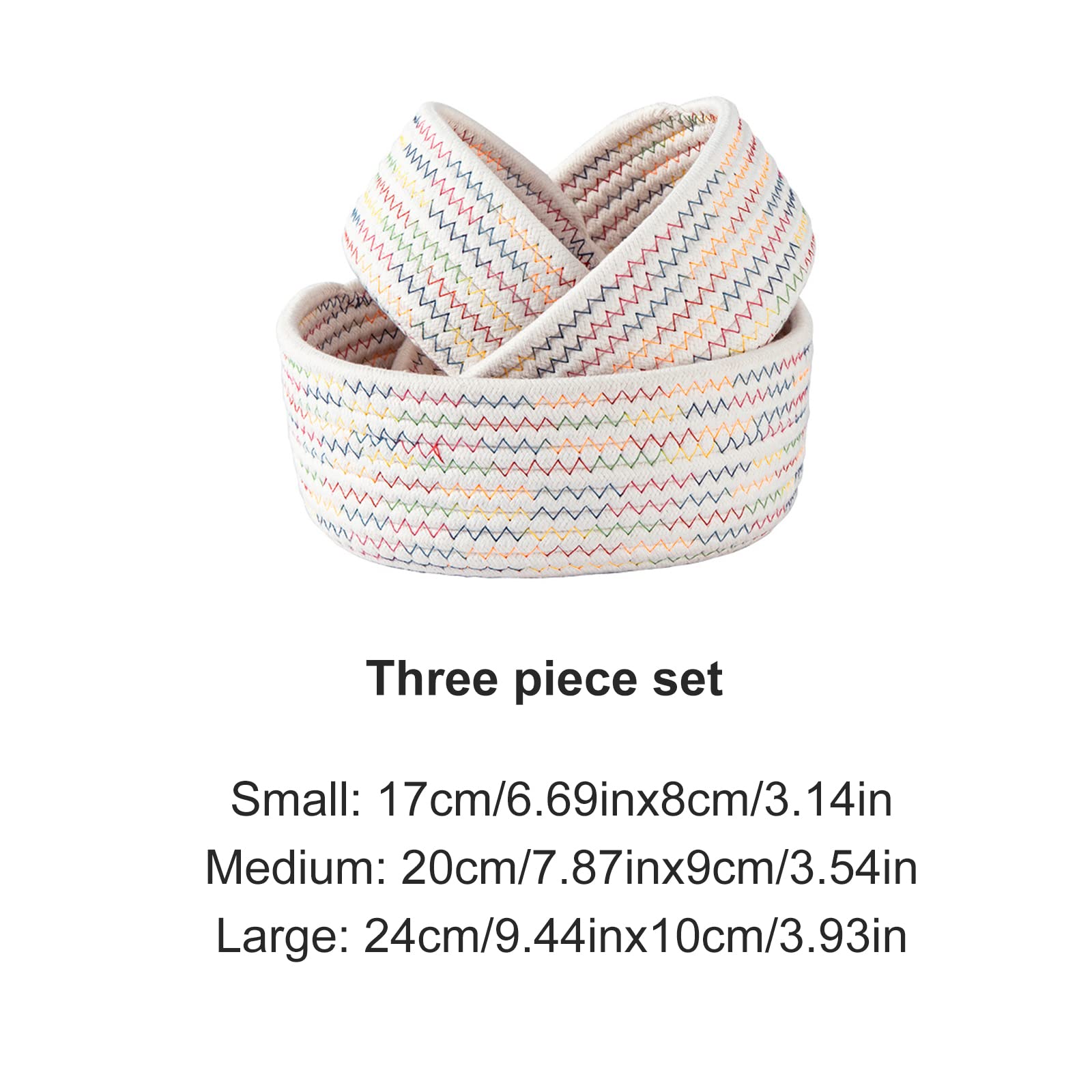 Mini Table Basket Organizer Closet Baskets Toy Basket 3 Pack Storage Baskets Storage Bins for Desk Woven Basket for Organizing