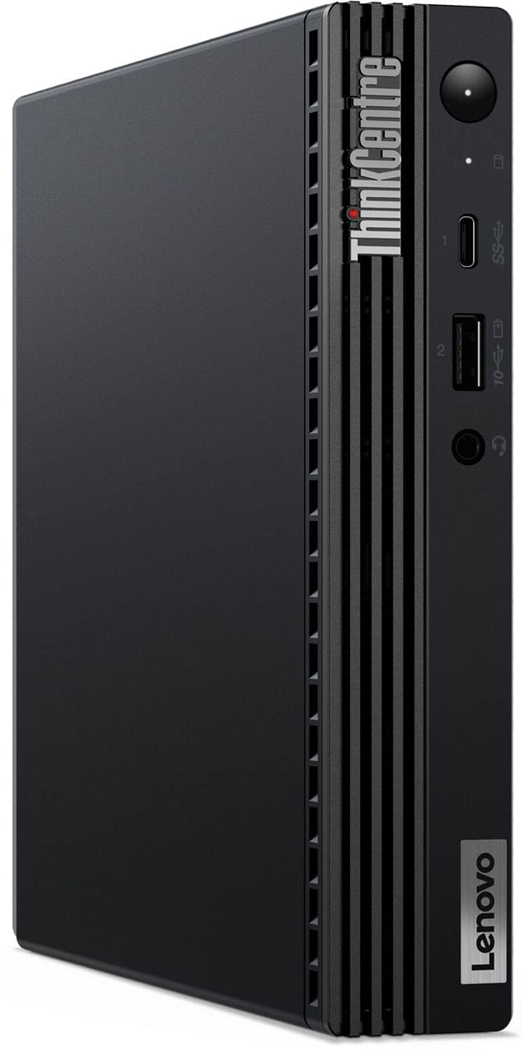 LENOVO ThinkCentre M75q Gen 2 Business Mini Desktop Black (AMD Ryzen 5 PRO 5650GE 6-Core, 64GB RAM, 1TB PCIe SSD, AMD Radeon, AC WiFi, BT 5.1, HDMI, USB 3.2, Win10P) w/Hub