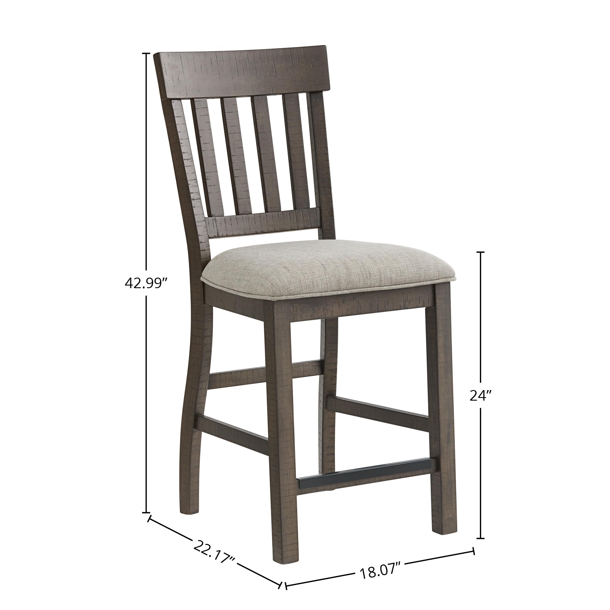 Sullivan Counter Stool, Slat Back(Set of 2)
