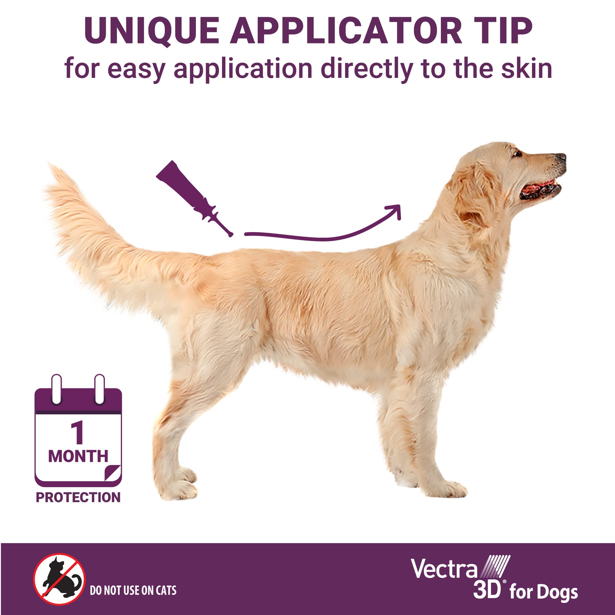 Vectra 3D for Dogs Flea, Tick & Mosquito Treatment & Prevention for Extra Small Dogs (5-10 lbs), 3 month supply