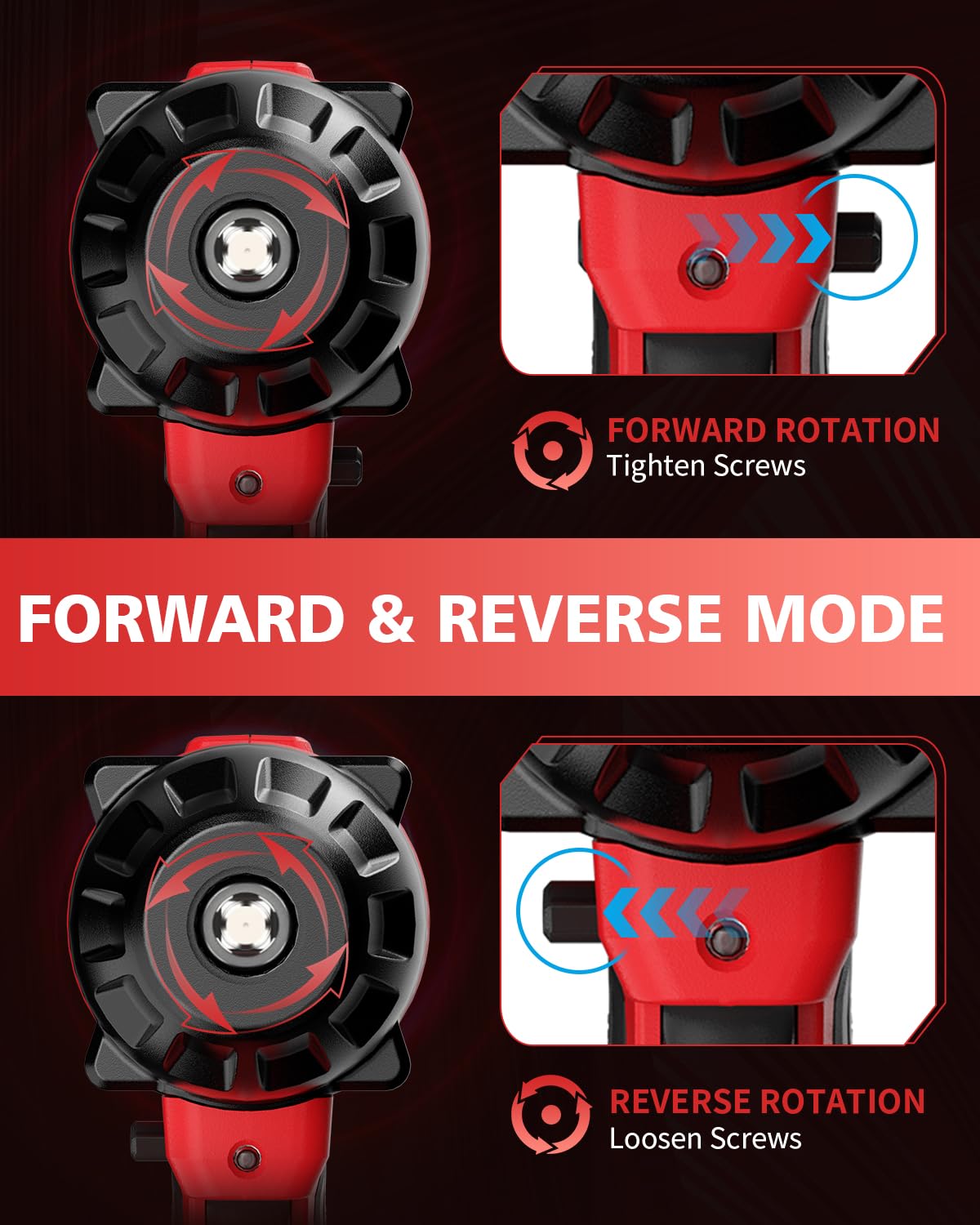 OMOLA Cordless Impact Wrench,1/2 impact gun,700 Ft-lb(950NM) High Torque 3200 RPM,with a 15C 21V 4.0Ah Li-Ion Battery, Fast Charger,Brushless motor,4 Sockets,Electric Impact Wrench for Car Truck RV