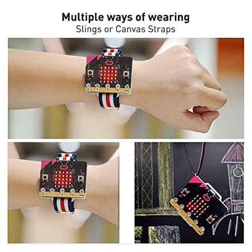 QONIA :Bit Smart Coding Kit Educational DIY Programming Watch Wearable Device Without Microbit Baord Fit