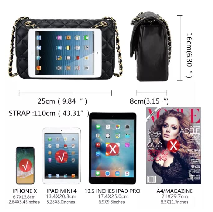 Mini Bag Purse for Women Teenage Girls Purses PU (Red)