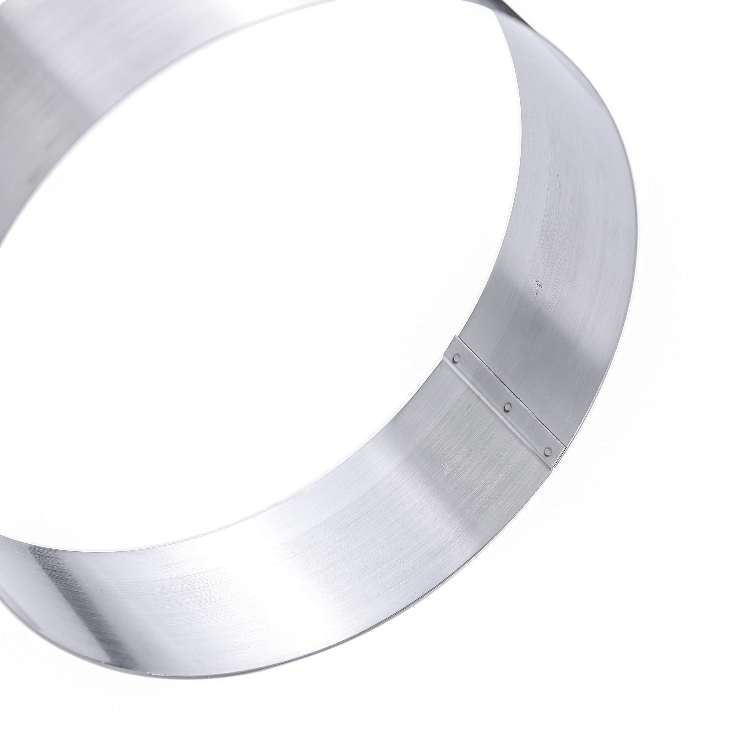 Large Round and Heart Cake Ring Set-4/6/8 Inch Biscuit Cutter Stainless Steel