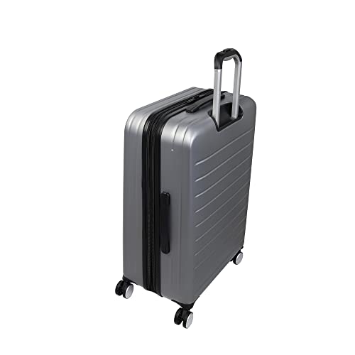 it luggage Legion 32" Hardside Checked 8 Wheel Expandable Spinner, Silver
