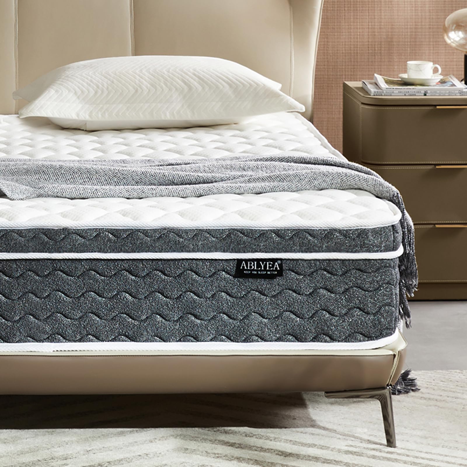 Queen Size Mattresses 14 Inch Hybrid Mattress in a Box with Memory Foam - Individually Wrapped Pocket Coils Spring, Edge Support Pressure Relief, CertiPUR-US Certified(Medium Firm) 14 Inch Queen