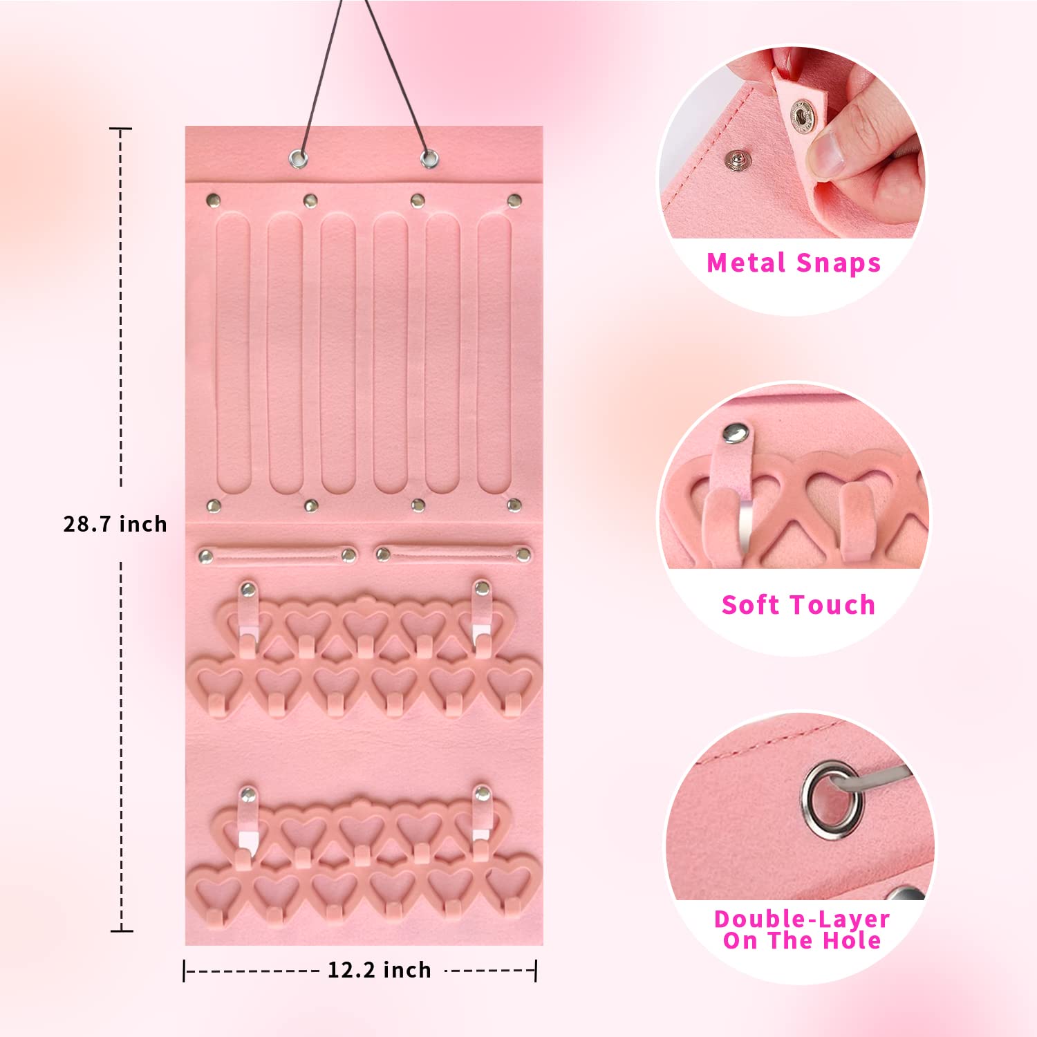 Mi Ya Mi Lai Claw Clip Organizer Storage,Hair Bow Organizer For Girls Hair Bows