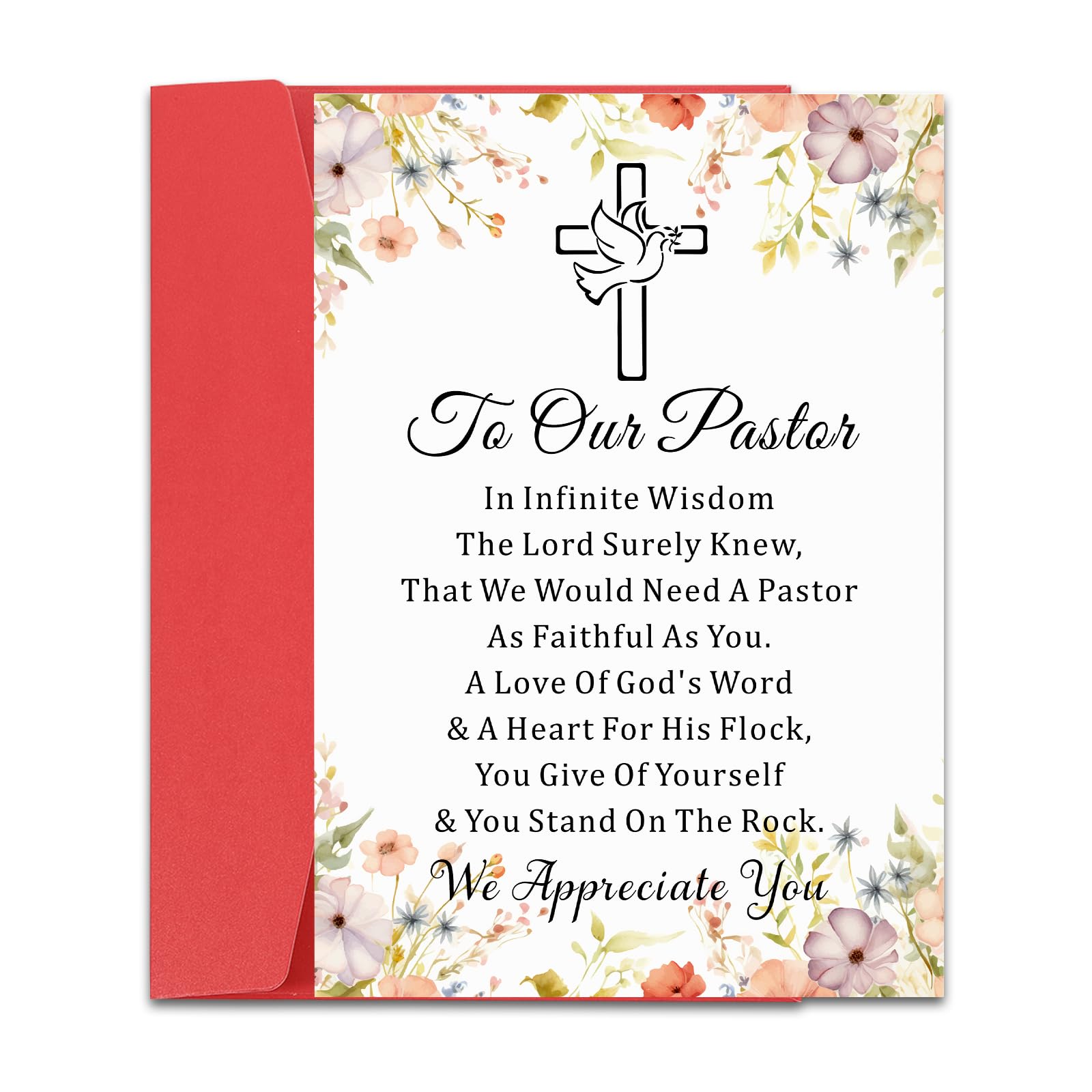 Pastor Appreciation Gifts Pastor Gifts for Men Women Pastor Appreciation Cards Gifts for Pastor Birthday Card Thank You Gifts for Pastor Clergy Appreciation Month Pastor Anniversary Cards Christmas