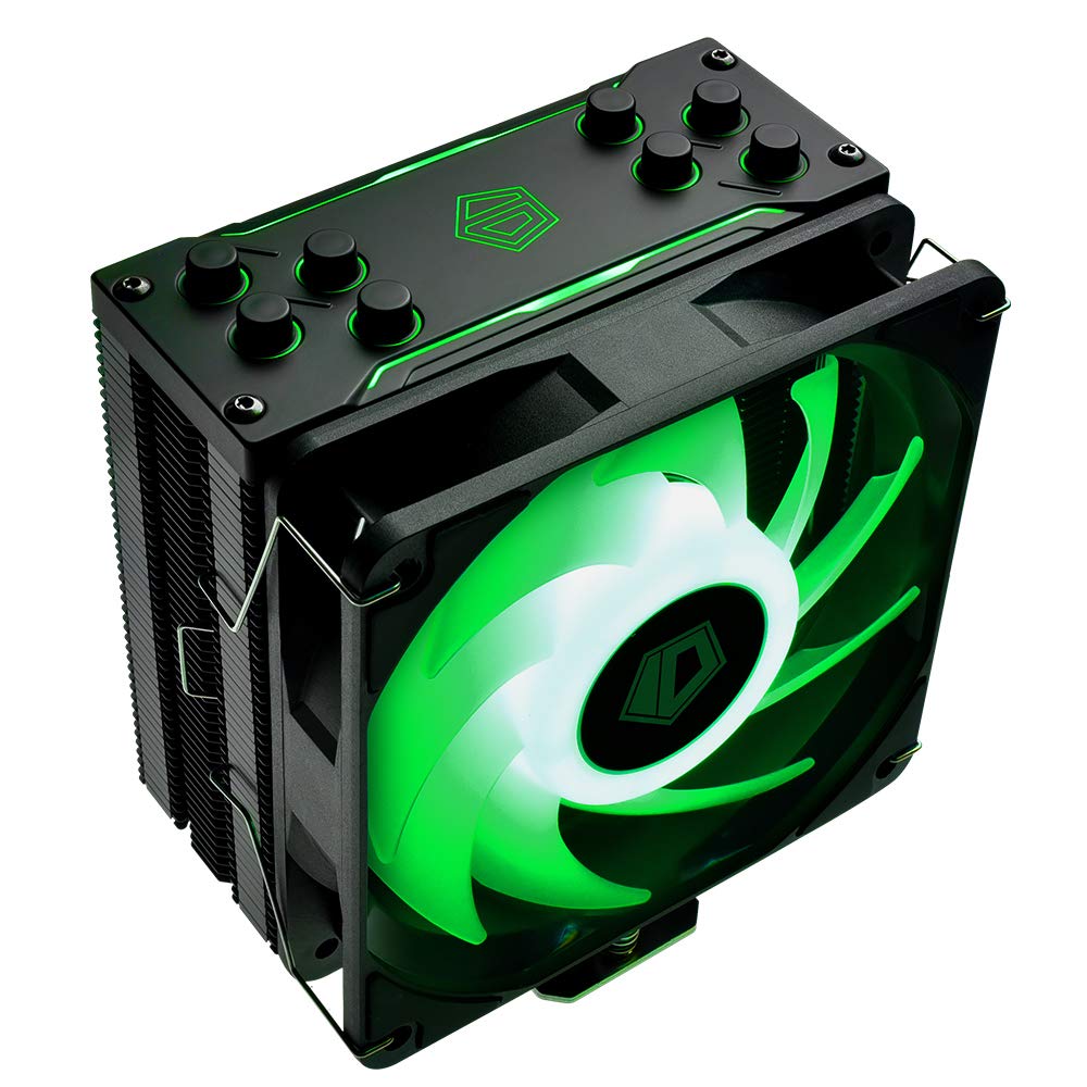 ID-COOLING SE-224-XT RGB CPU Cooler AM4 CPU Cooler 12V 4PIN RGB Cooler 4 Heatpipes CPU Air Cooler 120mm PWM Fan, Intel/AMD