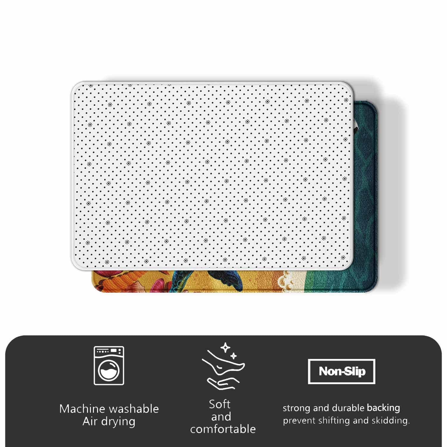Lemon Fruit Mats Bathroom Rugs Soft Bath Rugs Non Slip, Washable Cover Floor Rug Absorbent Carpets Floor Mat Home Decor for Kitchen Bedroom(30x18)