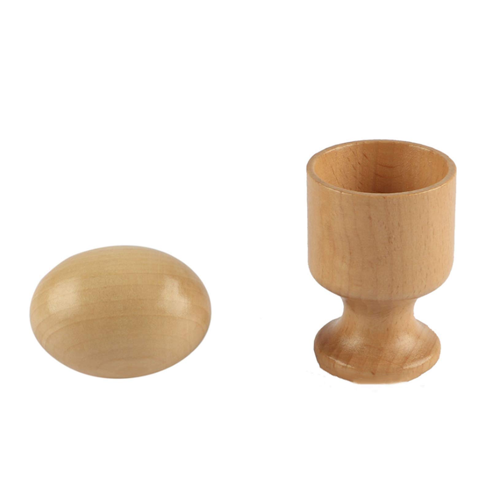 Je Joue Montessori Materials Wooden Egg with Cup for Toddler Preschool Toy