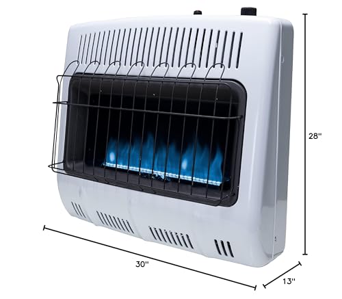 Mr. Heater 30,000 BTU Vent Free Blue Flame Natural Gas Heater MHVFB30NGT, White