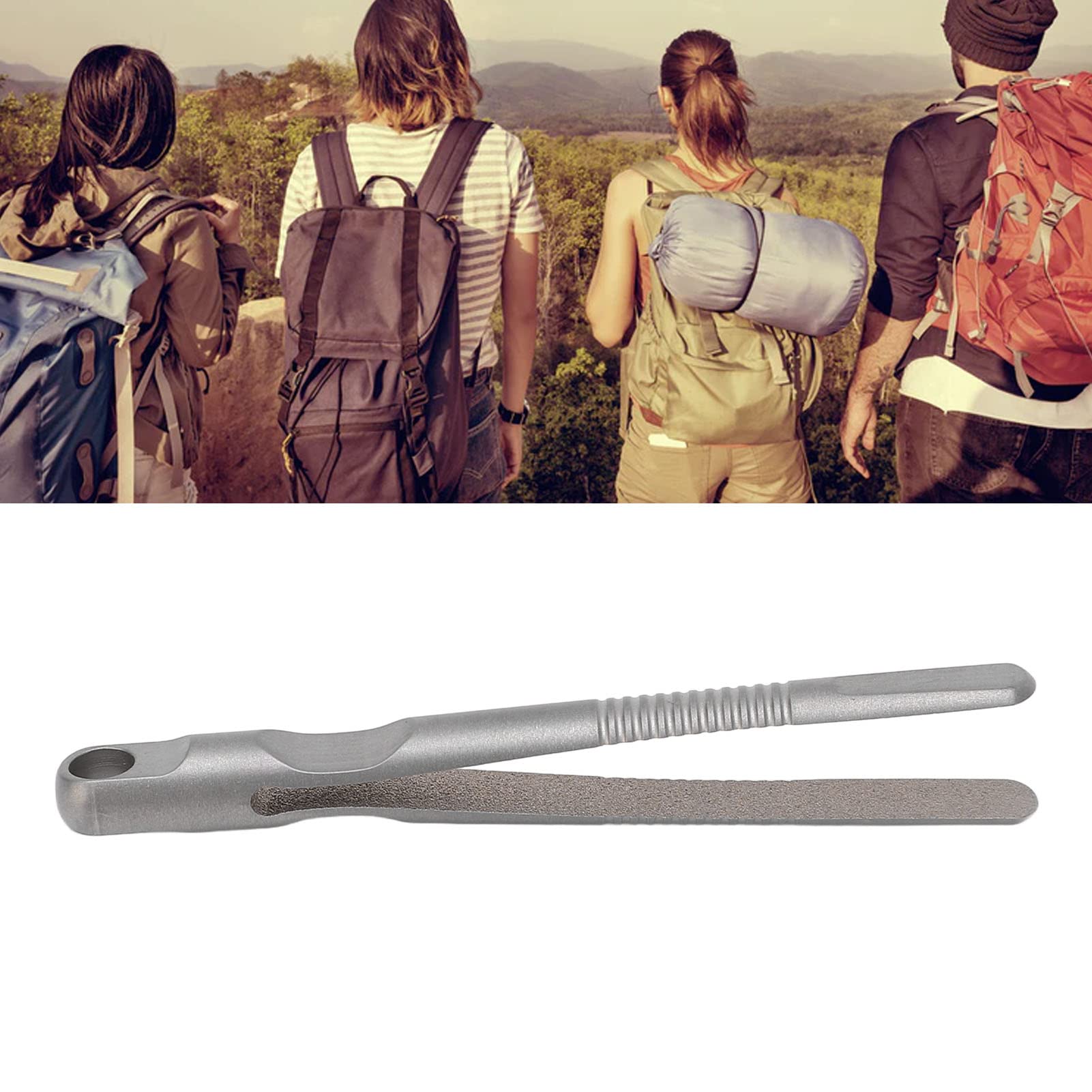 Mini Keychain Tweezer, EDC Mini Keychain Tweezer Alloy Portable TC4 Small Tweezer Outdoor Gadget Mini Tool