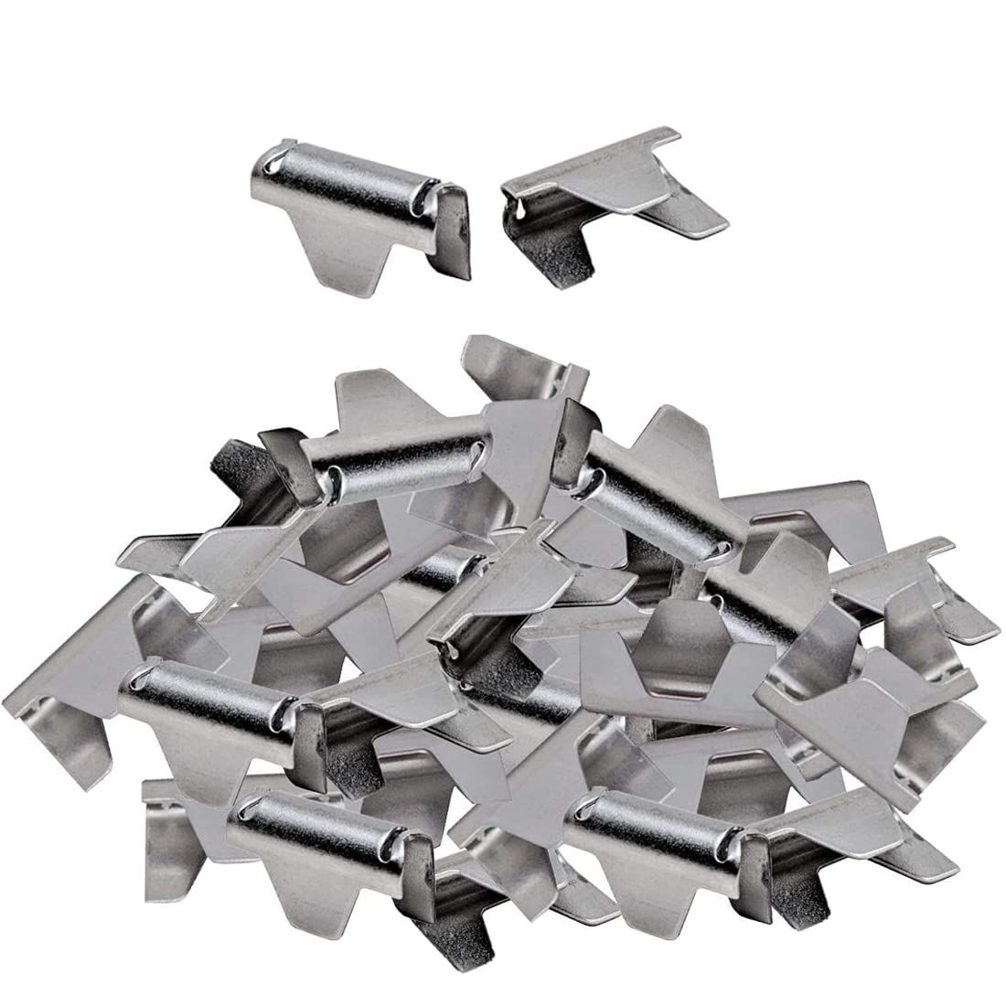 Jikaihong 60 Pack Sofa Spring Repair Kit, Upholstery Stay Wire Clips for Sofa,and Chair Spring Repair,Couch,Connectors to Attach Springing Wire to Springs