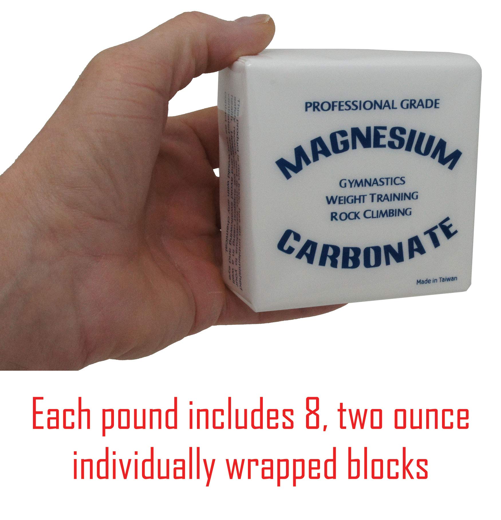 Great Lakes Sports Case of Gym Chalk made from 100% Magnesium carbonate (1 case = 36 pounds)