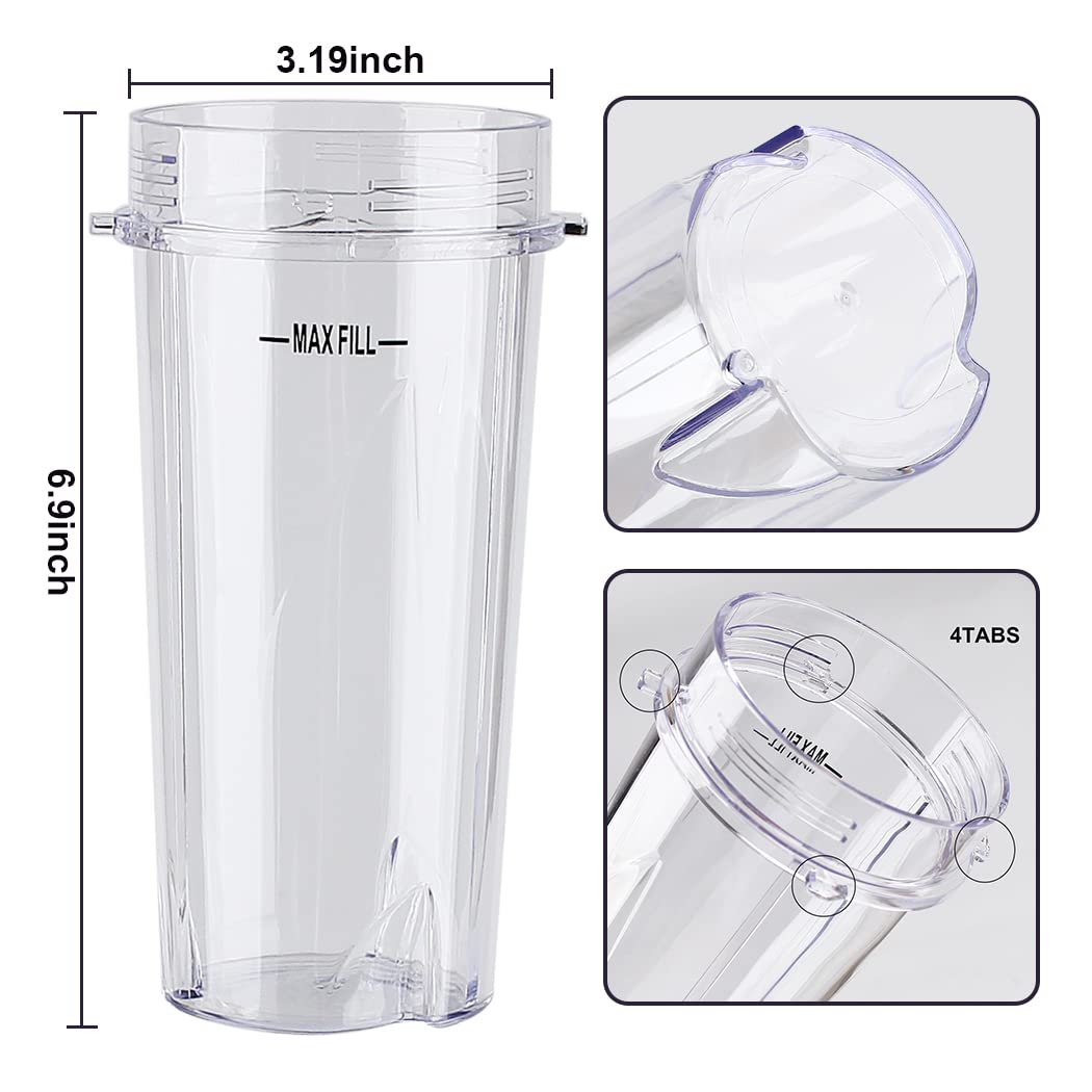 Joyparts Replacement Parts Blade with cup,Compatible with Ninja Blender QB3000/QB3000SSW/QB3004/QB3005