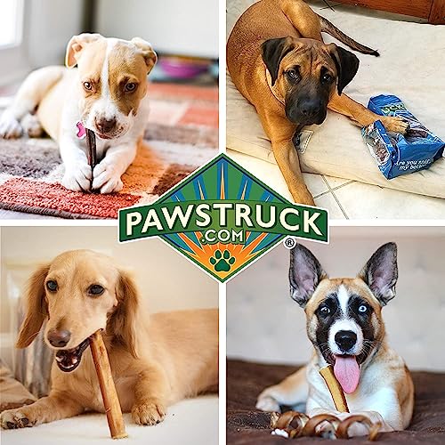 Pawstruck All-Natural 3-5" Bully Sticks for Small Dogs & Puppies β Single Ingredient, Low Odor & Rawhide-Free Dental Chew Treat Bones - 100% Real Beef with No Artificial Preservatives - 8 oz Bag
