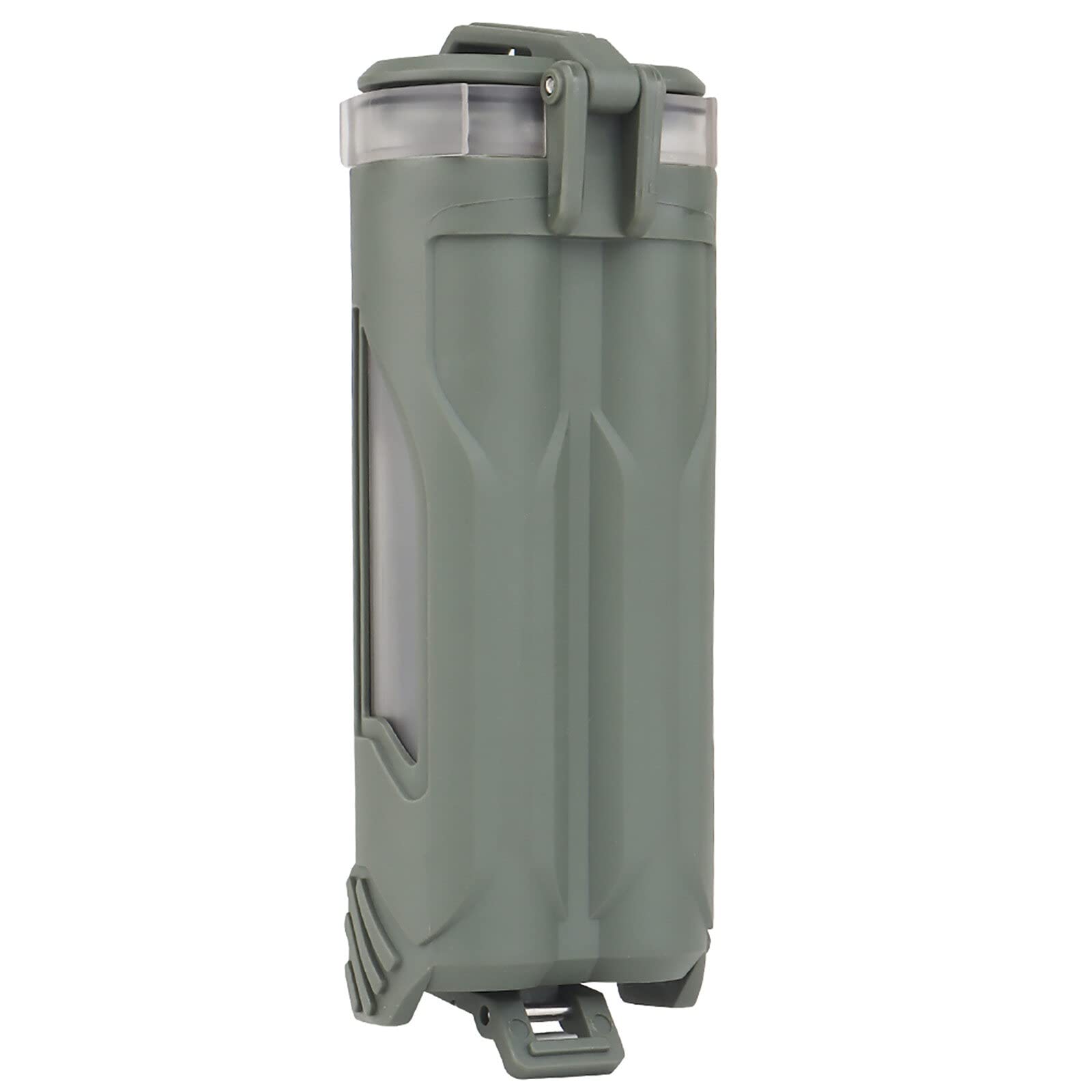 Petyoung Battery Storage Box 2-Hole Waterproof Battery Case for 18650/AA/AAA/CR123 Batteries Easy to Install (Green,)