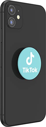 PopSockets Phone Grip with Expanding Kickstand, TikTok PopGrip - Tik Tok Blue