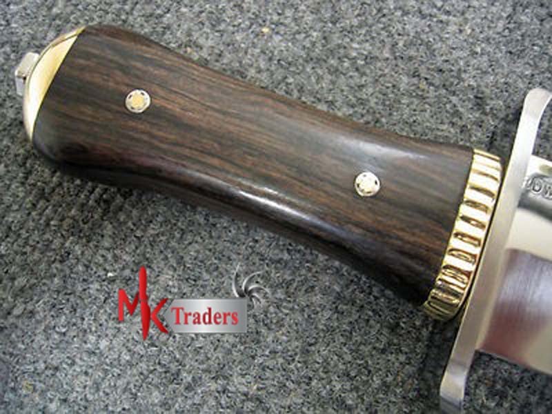 MkTraders202 CUSTOM HANDMADE D2 TOOL STEEL BOWIE HUNTING KNIFE, Bushcraft Full Tang Fixed Blade Hunting Knife WITH LEATHER SHEATH,HAND FOGED KNIFE,CAMPING, PERSONALIZED