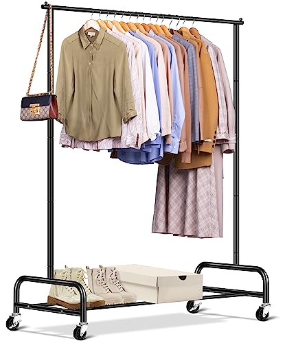 SLEEPING LAMB 54'' Hanging Garment Bags for Closet Storage and Heavy Duty Clothing Racks for Hanging Clothes