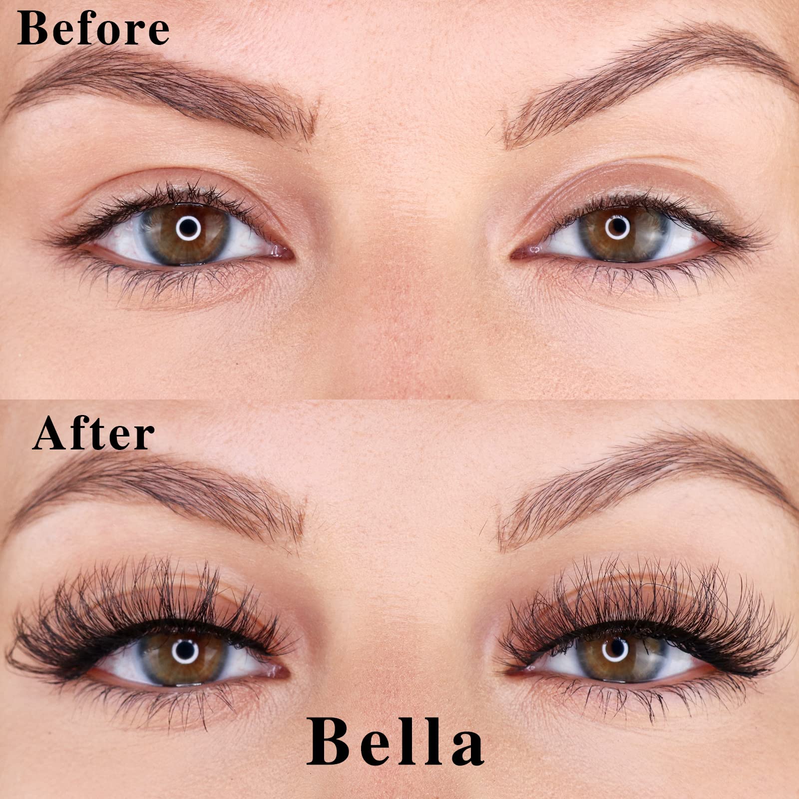IFLOVEDEKD Fake Eyelashes 3D Wispy Lashes Dramatic Strip Lashes Natural False Lashes 10 Pairs False Eyelashes Thick Lashes Mink Soft Cat Eye Lashes Fluffy eye Lashes Natural Look