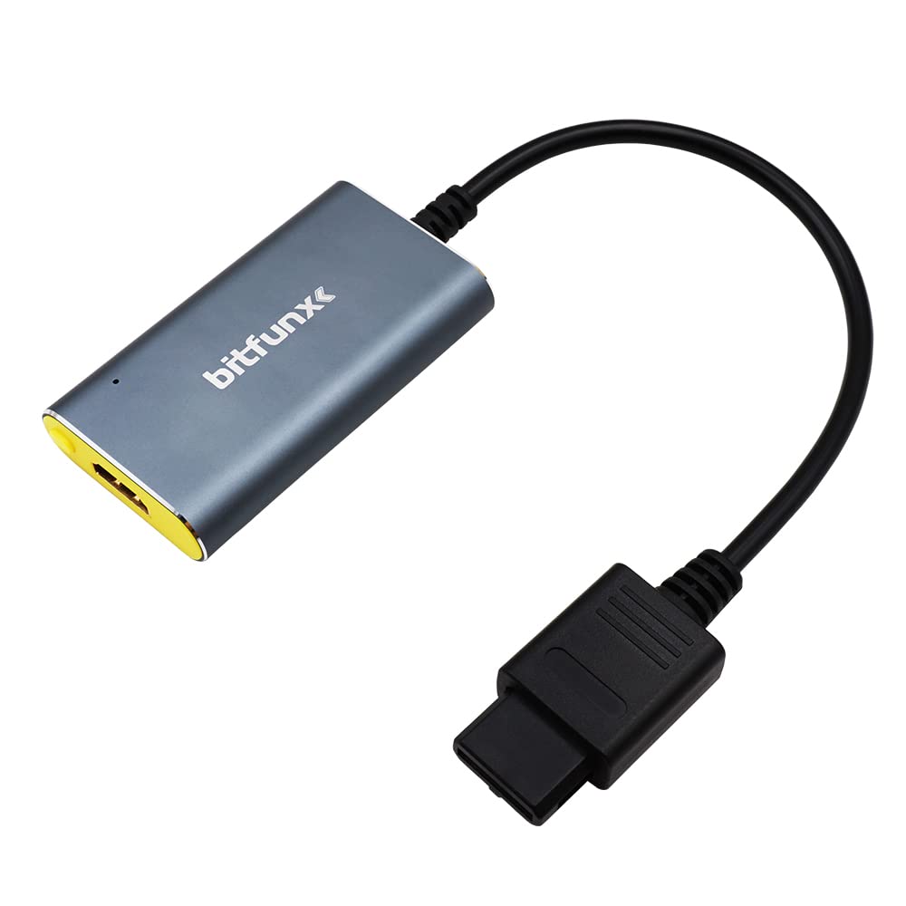 Kacenray HDMI Adapter for N64 / SNES/SFC/NGC, Support 2X Line Doubler and S-Video/Composite to HDMI, Video Game HDMI Converter for Nintendo 64, Super Nintendo, Super Famicom and Gamecube