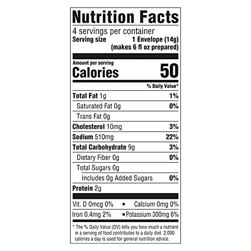 Lipton Cup-a-Soup Instant Soup For a Warm Cup of Chicken Noodle Soup Made With Real Chicken Broth Flavor 1.8 oz 4 ct, Pack of 12