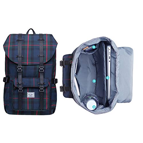 KAUKKO Laptop Travel Backpack, Outdoor Rucksack Fits 15.6 Inch Laptop(15-black)