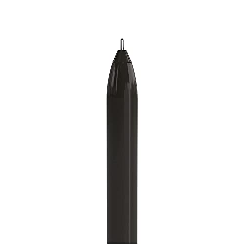 STAPLES Tru Red Ballpoint Pen Fine Point 0.7Mm Black Dozen