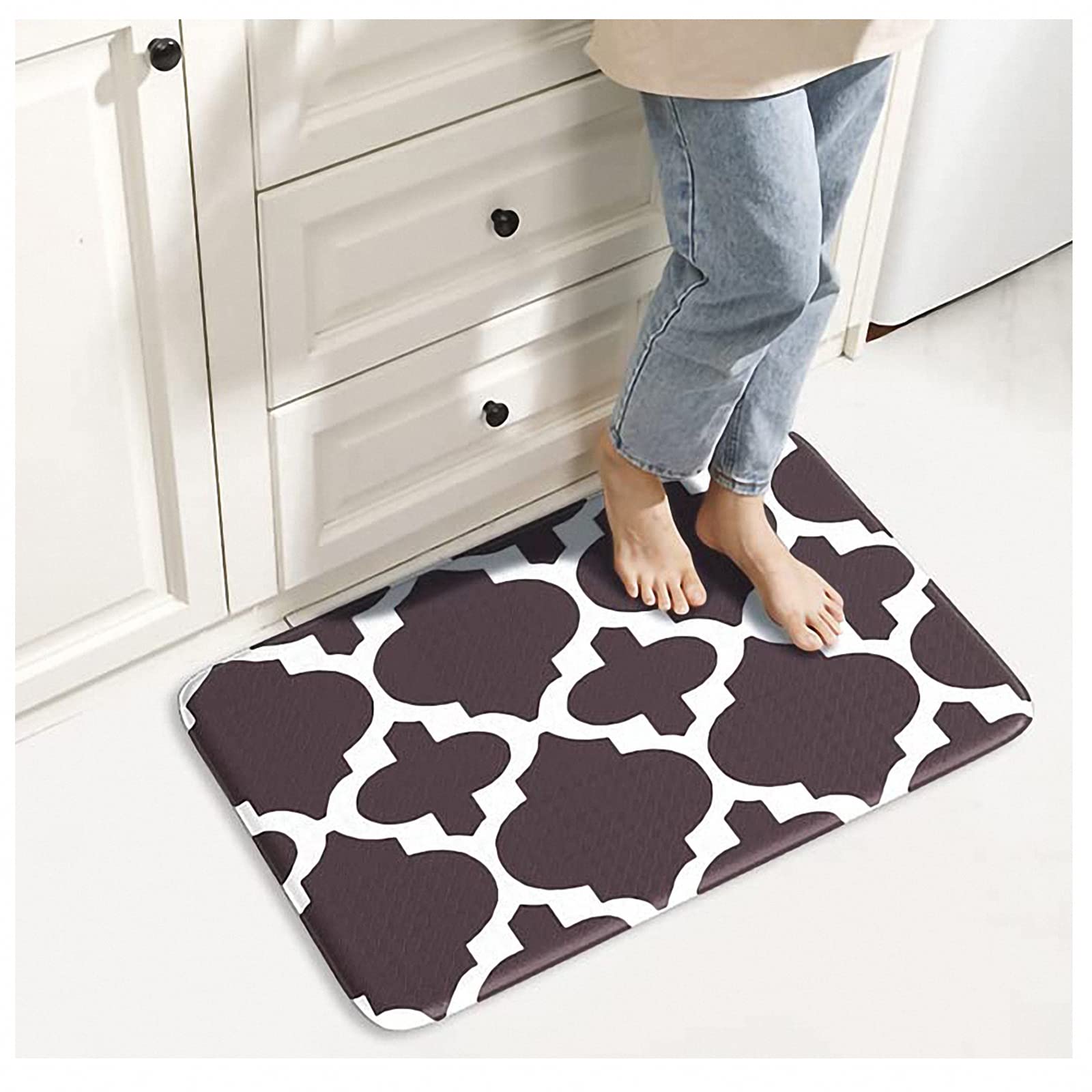 Kitchen mat,Cushioned Anti Fatigue Indoor Mat Kitchen Floor mat Rug Non Slip Waterproof Easy to Clean Ergonomic Comfort for Kitchen Floor Home Sink Laundry